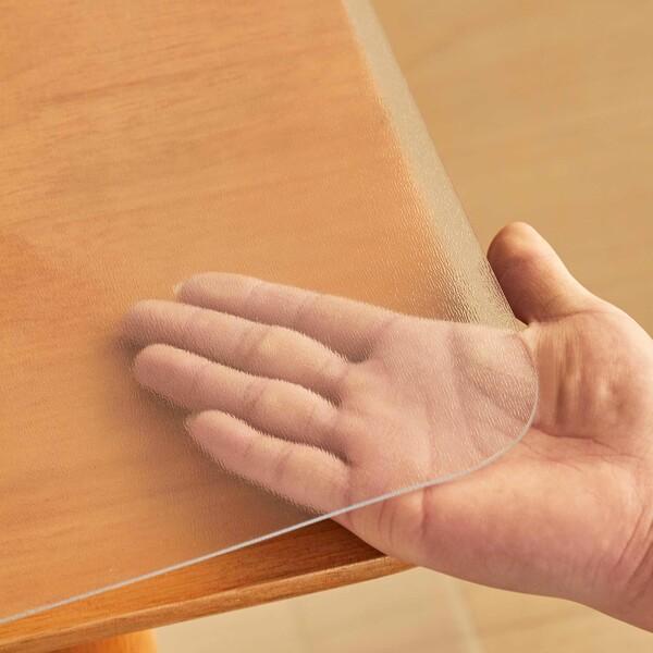 Hedoho テーブルクロス エンボス加工 透明 75x120cm 厚さ2mm PVC製 テーブルマット 長方形 気泡なし デスクマット 矩形 防水 汚れ防止 (エンボス 2mm, 75*120cm)商品コード：55079344718型番：...