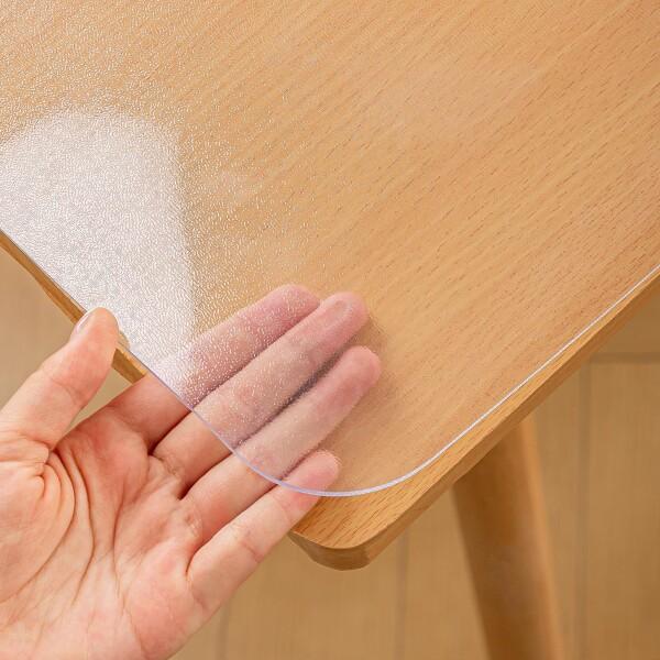 テーブルクロス 透明 エンボス加工 PVC テーブルマット 55*100cm 厚さ1.5mm 矩形 デスクパッド テーブルカバー 汚れ防止・防塵・防水・耐久・耐熱 カスタマイズ可能商品コード：55079344850型番：MSPL67Hサイズ...