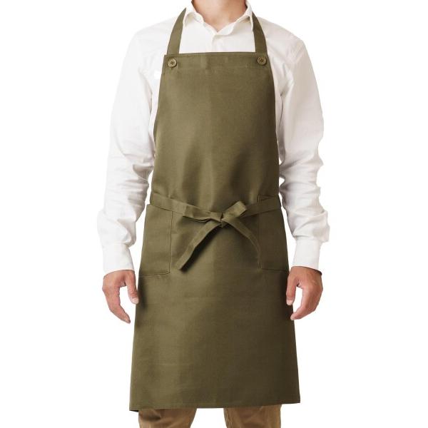 (nuika) すっきりFitエプロン エプロン メンズ おしゃれ カフェ 首掛け シワになりにくい ポケット付き オリーブグリーン商品コード：55079345192サイズ：Free Sizeカラー：オリーブグリーン?【すっきり着こなせる。...