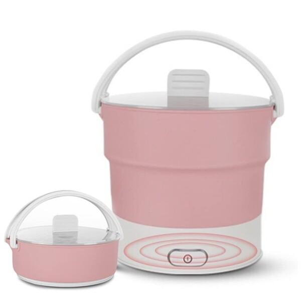 「折りたためる電気ケトル」 折り畳みケトル 100[度] 1L大容量 ミニ 電気 ポット ケトル 家庭用沸かし器 100-240V海外対応 2分沸騰 調乳器具 お湯 ラーメン 麻辣湯 スープ かゆ しゃぶしゃぶ コンパクト商品コード：550...