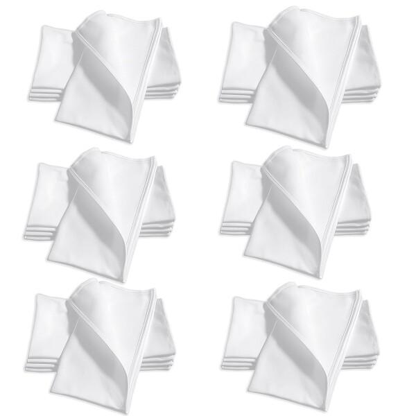 LAVERNA テーブルナプキン トーション ふきん ワイン シャンパン 約50 × 50cm 白 ホワイト 無地 コットン 吸水性 (30枚セット)商品コード：55079346060型番：000370サイズ：50cm x 50cm (30...