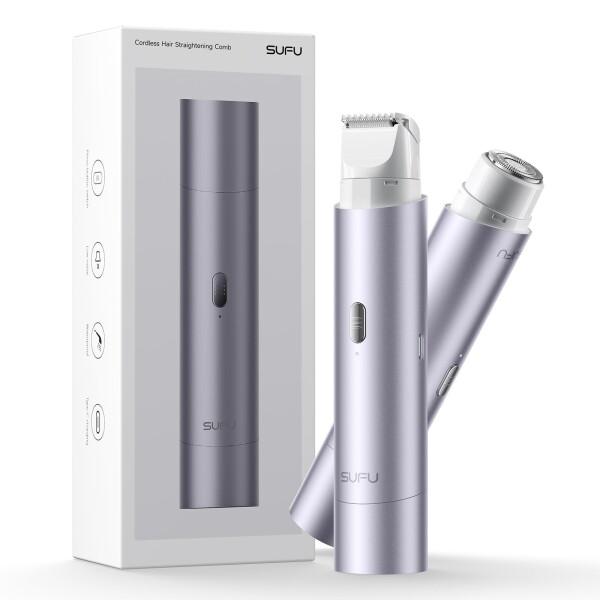SUFU レディース電動シェーバー フェイスシェーバー 乾湿両用 vio 産毛剃り 顔用シェーバー 女性 電気除毛器 うぶげそり 小型 無痛 全身使用 USB充電式 IPX7防水 男女兼用 プレゼント，パープル商品コード：550793476...