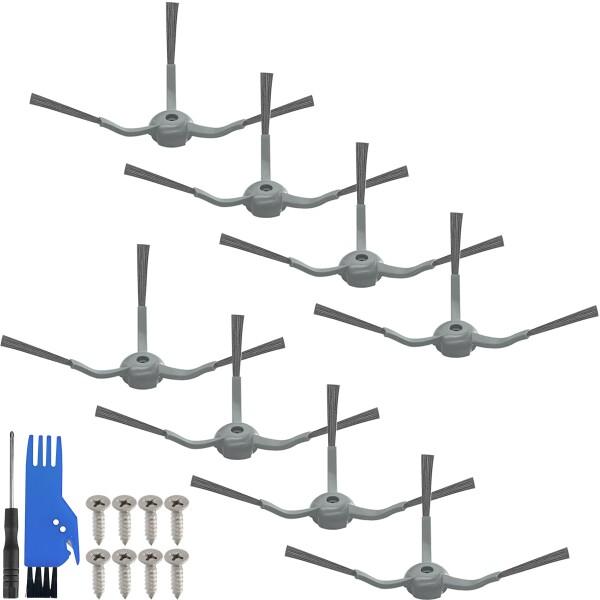 ユフィー Omni C20、L60、L50、L60 SES、L50 SES ロボット掃除機と互換性のあEATBALE 側面ブラシ交換部品 8 側面ブラシと 8 ねじ L60/L50 シリーズ エッジ ブラシ アクセサリー キット (8個)商...