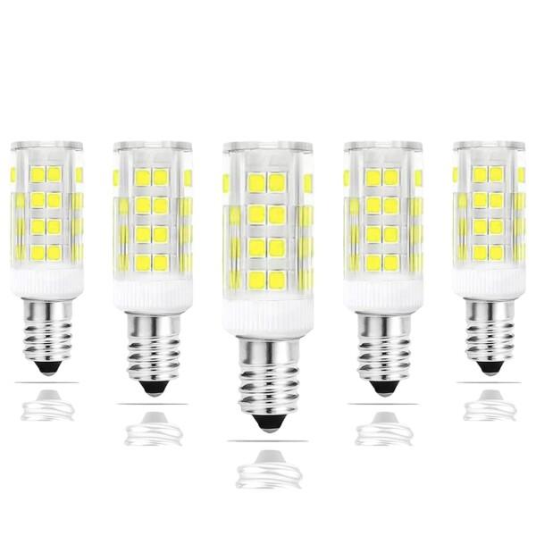 E14 LED 電球 4W E14口金 電球 40Wハロゲンランプ相当, 省エネ 高輝度350LM 全方向広配光 可調光 昼光色 6000K，トルコランプの交換、レンジフードの交換 (5個入り)商品コード：55079374265型番：E14...