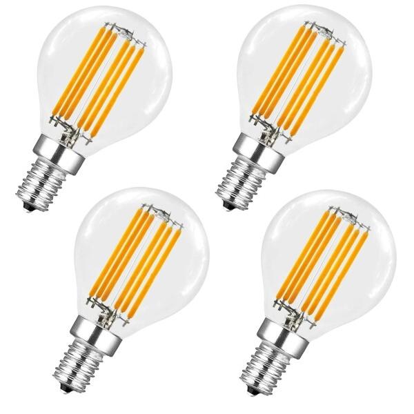 KY LEE LED電球G45 E14口金 電球色 6W 2700K 広配光タイプ クラシック オリジナルランプ レトロ電球 雰囲気重視 フィラメントLED電球 4個入商品コード：55079374333型番：LIBカラー：ST64-6W*4...