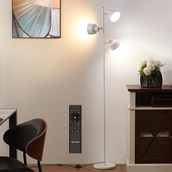 Joyly Home LEDフロアスタンドライト 高輝度・省エネ| 調光・調色・タイマー機能付き | リモコン &amp; タッチコントロール | 目に優しい・眩しくない | 三つの独立光源制御可能 | 金属製 | 北欧スタイルでおしゃれな...