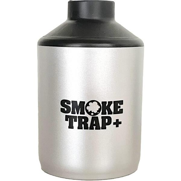 スモークトラップ +｜パーソナルエアフィルター（シルバー）｜HEPA＋活性炭4層フィルター｜ECO交換式で500回以上使用可｜プラスチック廃棄ゼロ｜快適ゴムマウスピース商品コード：55079376443型番：B09DHSHSM3_CA-NA...