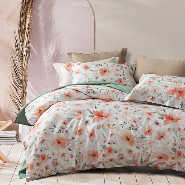 MILDLY 布団カバーシングル 4点セット エジプト超長綿100% 布団カバーセット シングル：掛け布団カバー ボックスシーツ 枕カバー*2 / 300TCサテン調：肌ざわりが良い 通気性に富んで 毎日の快眠で元気に過ごしたい方に（シング...