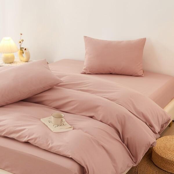 SAPHREAS セミダブル4点セット 布団カバーセット 掛け布団カバー 寝具カバーセット 綿100% 洋式ベッド・和式布団兼用 セミダブル 洗い替え速乾 肌ざわりが良い 快眠 贅沢品質 ボックスシーツ 枕カバー 四季通用 あずきいろ商品コ...