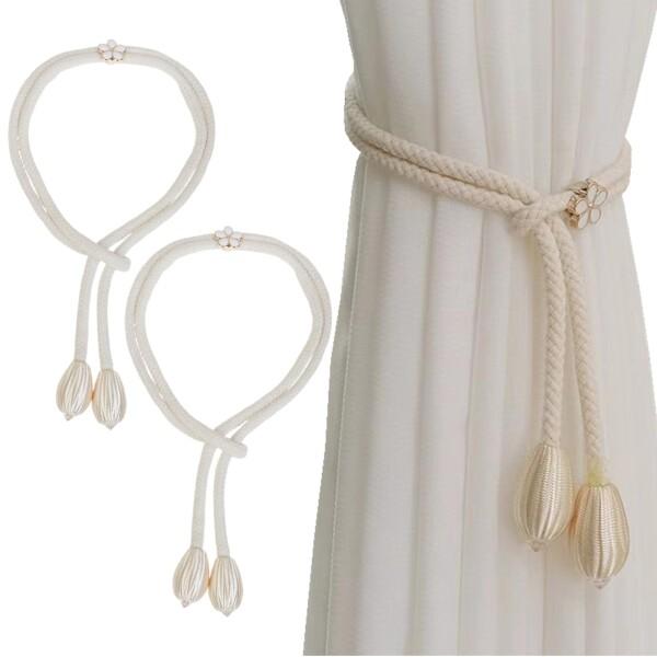 JK Home 2個セット ロープ カーテン タッセル カーテン留め 飾り カーテンホルダー 可愛い とめ具 カーテンアクセサリー ロープタッセル 留め具式 タイプF商品コード：55079447713型番：JK-Home250624-h00...