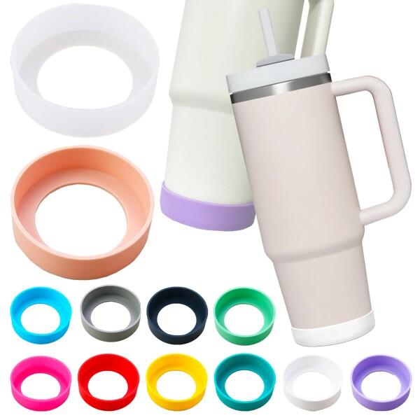 SCLAB タンブラー用 シリコン ソコカバー スタンレー 1.18L(40oz) スリムクエンチャー 互換 スタンリー Stanley THE QUENCHER Compatibility (ショッキングピンク, 1.18L(40oz)用...