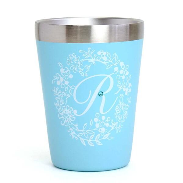 【発売日：2021年07月10日】maebata イニシャルステンレスタンブラー (R) 350ml 52720商品コード：55079450412型番：52720カラー：Rコンビニのアイスコーヒーがそのまま入る保温・保冷機能を持つステンレス...