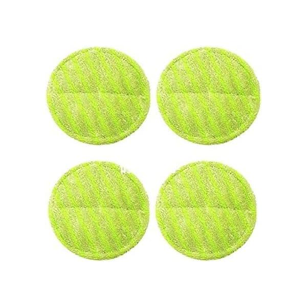 Pracfalt 交換用 電動回転モップパッド 替えパッド 電動モップ 4枚組 フローリング掃除 床商品コード：55079451219型番：TBB06220802-4サイズ：4パックカラー：green【対応機種】交換用電動回転用モップヘッド...