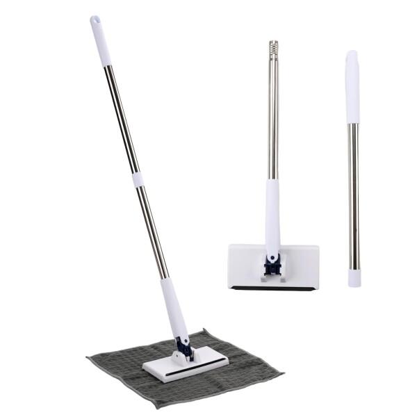 株式会社HJ フロアワイパー 2in1水切り式、伸縮ポ107cm、乾湿両用モップ、床・窓掃除用商品コード：55079451239型番：jia-tuo-10サイズ：幅24センチメートル、長さ40-122センチメートルカラー：グレー2in1機能...