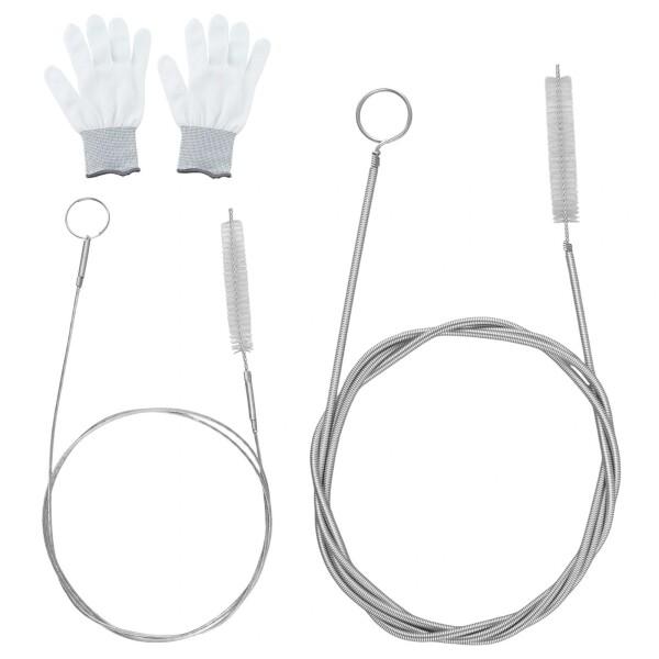LEONTOOL ナイロン ワイヤーブラシ 細い 長い 1M 1.5M 2個セット 手袋付き 排水口 ブラシ 曲がる パイプクリーナー 握りやすい 配管に損傷なし 柔らかい 狭い箇所の洗浄に最適 S字管にも使える 多機能 風呂 トイレ 洗面...