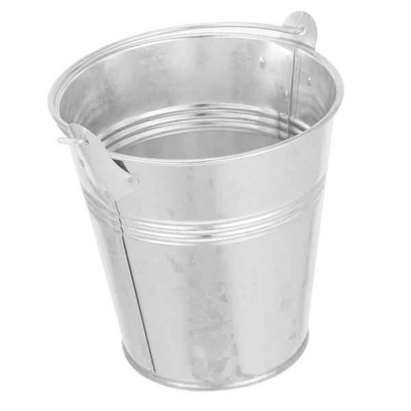 Alipis ミニバケツ スチールドラム ブリキ プランター バケツ パーティー 装飾 ミニ盆栽 植物鉢 ミニ花桶 12x12x10cm 家庭用 ハンドル付きフラワー 鉄板 Silver商品コード：55079452211型番：B55NANB...