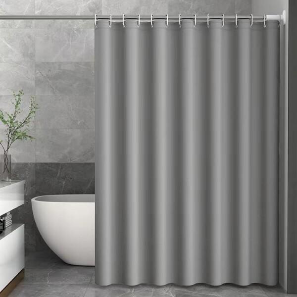 Windecood シャワーカーテン 防水防カビ加工 リング付属 シャワールーム用 浴室用 バスルーム バスタブ お風呂場 浴室の目隠し (グレーの, 180×180cm)商品コード：55079456403型番：210614サイズ：丈180...