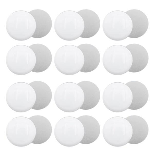 nijimomo 磁気 カーテンウェイト 12個 カーテン重り テーブルクロス用 吹き飛び防止 風対策 (ホワイト)商品コード：55079456446型番：KWS250801サイズ：4cmカラー：ホワイトカーテンのめくれ対策に!マグネット式...