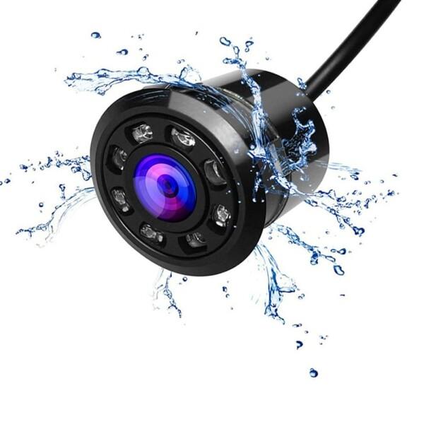 PolarLanderバックカメラ リアカメラ 赤外線 8 LEDライト搭載 超小型 IP68防水 170°超広角 18.5ミリメートルドリルホール商品コード：55079630934型番：18-5REDR408 LED、低照度/ LLLカメ...