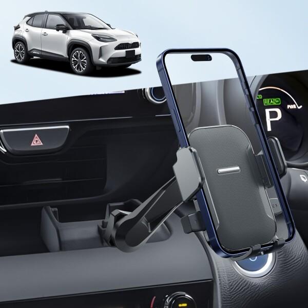 トヨタ ヤリスクロス スマホホルダー MXPB10/MXPB15/MXPJ10/MXPJ15 (延長アーム付き)ヤリス クロス 専用 スマホスタンド スマホ置き 車用 360度回転 携帯ホルダー 取り外し可能 落ちない yaris cros...