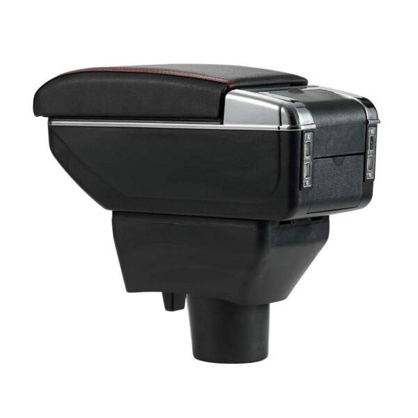 Argentavis アームレスト 適用 アクア NHP10系 及び ヴィッツ 多機能 収納ケース コンソールボックス 水筒 カップホルダー 灰皿 付き 小物入れ (豪華版ブラック)…商品コード：55079645413型番：shengkai...