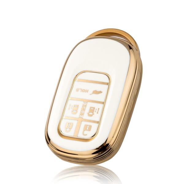 (Unhoke) 新型ヴェゼル RV系 キーケース 新型ステップワゴン スマートキーカバー RP6/7/8 新型シビック FL1 タイプR オデッセイ 2021 Elysion 2022等に適応 キーホルダー 高級 軽量 傷防止 TPU製 ...