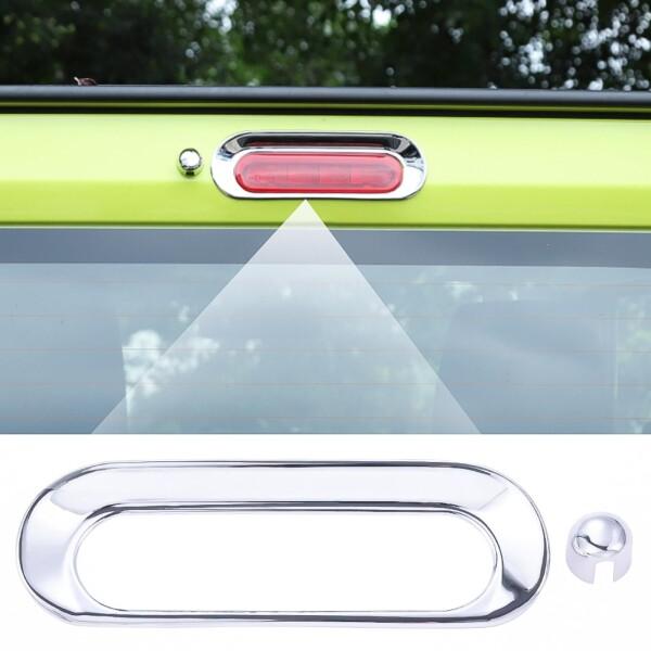 ハイマウントストップランプカバー装飾 スズキのジムニーのJB64とJB74に適合する ハイブレーキライトフレームカバー HZ-MON-STAR ジムニー用外装パーツ ABS素材 ストップランプカバー おしゃれ カーアクセサリー 装着簡単 ハ...