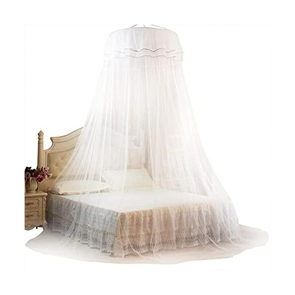 Atyhao ベッドキャノピー 通気性 高密度 簡単に取り付け 洗濯可能 天蓋カーテン 蚊帳 室内 キャンプ(白い)商品コード：55079652345型番：Salinrg28r6csuix7983-01サイズ：25.6 x 106 x 43...