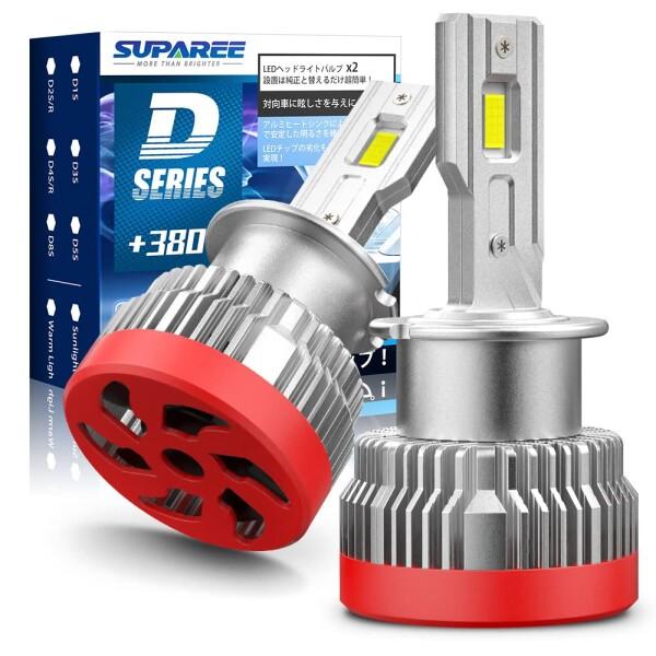 「進化爆光D2R/D2S LED」SUPAREE D2S led ヘッドライト 車検対応 D2R LEDヘッドライト 爆光 d2s ledバルブ d2r DC12V/24V 新型両面発光Dシリーズ 6500K 35W 純正交換用 HIDをL...