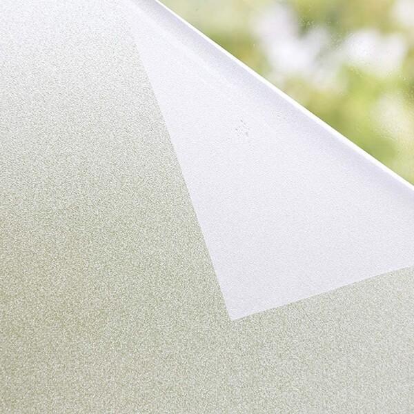 窓用フィルム 目隠しシート 44.5CM×4M めかくしシート 外から見えない 貼る 剥がせる 艶消し白い砂柄 断熱 遮熱 UVカット 接着剤必要なし 遮光 水で貼る 貼り直し可能 接着剤必要なし 半透明 窓 めかくしシート 日本語説明書付...