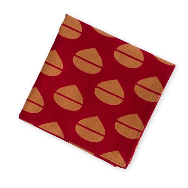 かまわぬ おいしい風呂敷 くり/日本製 サイズ約50cm×50cm 綿100％ / 風呂敷 小風呂敷 クロス ハンカチ お弁当包み チーフ/母の日 父の日 敬老の日 誕生日 入園 入学 (おいしい風呂敷 くり)商品コード：550796717...