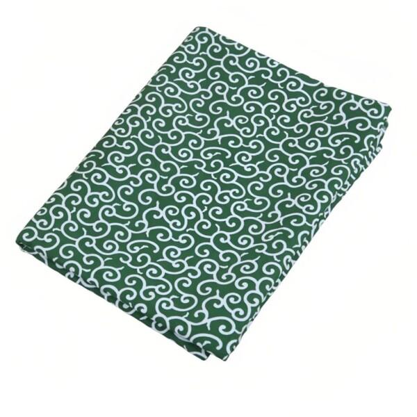 (Tanoreshiki) 唐草模様 風呂敷 大判 ふろしき90センチ からくさ 泥棒柄 吉祥文様 縁起 一升餅 一歳 ギフト 包み ちりめん 二四巾 唐草風呂敷 エコバッグ グリーン 紺 赤 (緑, 90cm)商品コード：55079671...