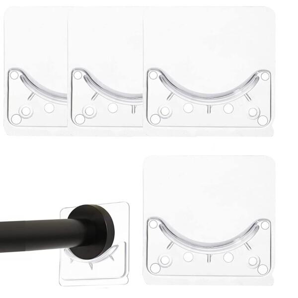 nalaina 突っ張り棒 補強 強力サポート板 4セット つっぱり棒落下防止 突っ張り棒落ちない 室内干し 室内 屋外 補強 室内物干し竿受け 突っ張り棒支え 両面テープとスクリュー付き 落ちない 浴室乾燥 押入れ商品コード：550796...