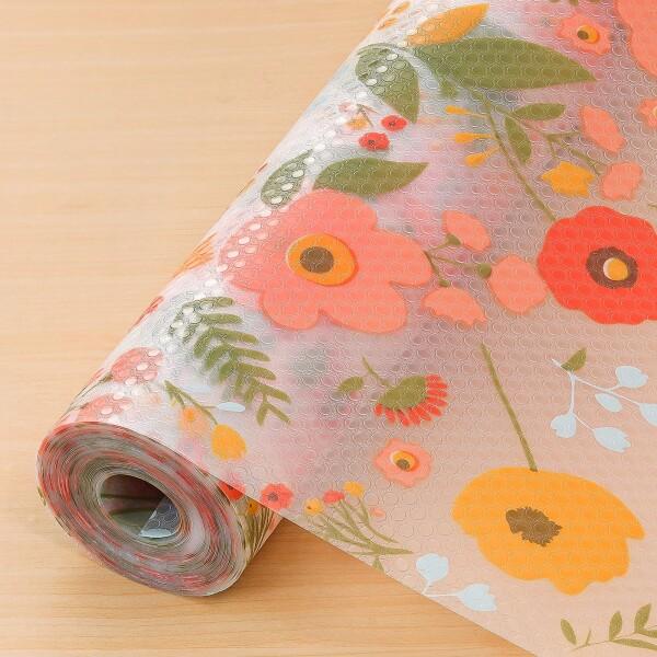 食器棚シートおしゃれ キッチンシート下敷きマット 洗える冷蔵庫シート 無臭 キッチン引き出しマット接着剤不要 裁断可能 抗菌-防水加工 ずれない しっかりした素材 プリント柄 シェルフライナー ペット用品-靴箱や本棚に商品コード：55079...