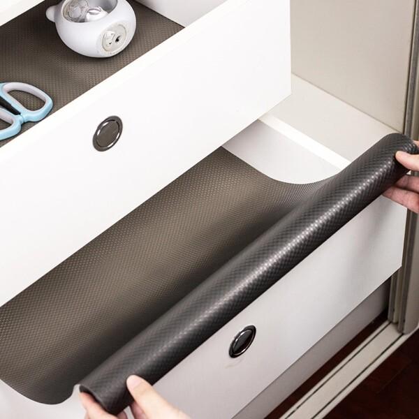 食器棚シート ブラック 抗菌 防虫 キッチン シェルフライナー EVA製 食器棚 シート 滑り止め 幅30cm/ 幅45cm/ 幅60cm キッチン 収納 ズレにくい 戸棚シート 消臭 防カビ 撥水 防水 フリーカット 洗える 汚れ防止 引...