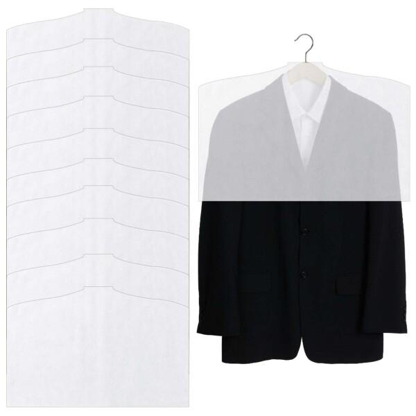 PAVIKE衣類カバー 洋服カバー ホコリよけ衣類カバー ショート、肩掛け、防塵、通気性、軽量、防カビ、虫除け、ハンガーやワードローブの衣類などに適しています商品コード：55079677986型番：yifufangchendai-10pcカ...