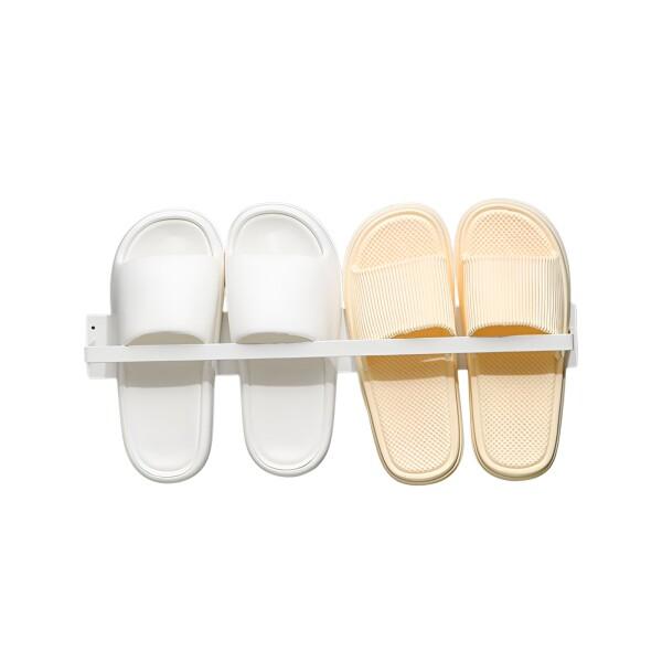 スリッパラック マグネット式 壁掛けスリッパ立て １/2足掛け 穴あけ不要 取付簡単 超強力 磁石式 高耐荷重 省スペース シューズラック 玄関 お風呂 浴室 ベランダ ランドリー スリッパ置き スリッパホルダー 室内収納 炭素鋼 サンダル...