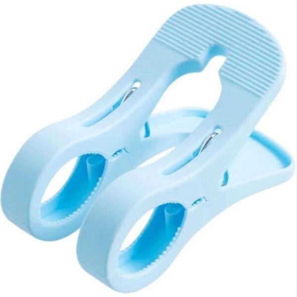 HJ 布団ばさみ 布団干し 防風クリップ 洗濯クリップ 布団クリップ 洗濯ばさみ 洗濯グッズ 物干し プラスチック 強力 大型 しっかり挟む ズレない (ブルー, 5個セット)商品コード：55079679943型番：SBJサイズ：5個セット...