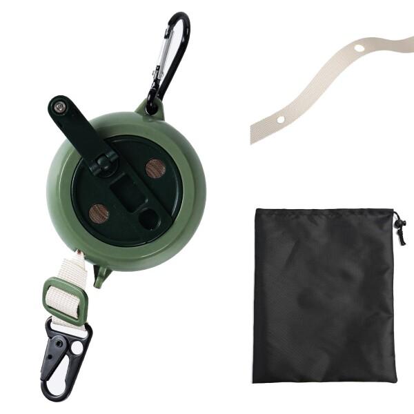 物干しロープ 洗濯ロープ キャンプ用物干し 長さ調整可能 軽量 防風 携帯便利 旅行 ホテル 室内 屋外 梅雨 部屋干し 収納バッグ付き (グリーン)商品コード：55079680859型番：LYSサイズ：小カラー：グリーン【丈夫で耐久性】物...