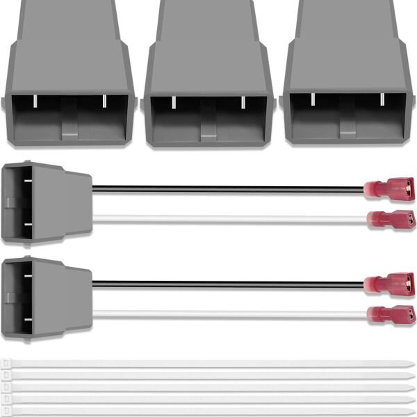 MKBKLLJY 5個 72-7800 カースピーカーハーネス 交換用 対応 シビック/アコード/オデッセイ/CRV/CRX/パイロット/プレリュード/エレメント/インサイト用/リッジライン フロント・リアドア スピーカーコネクタ商品コード...