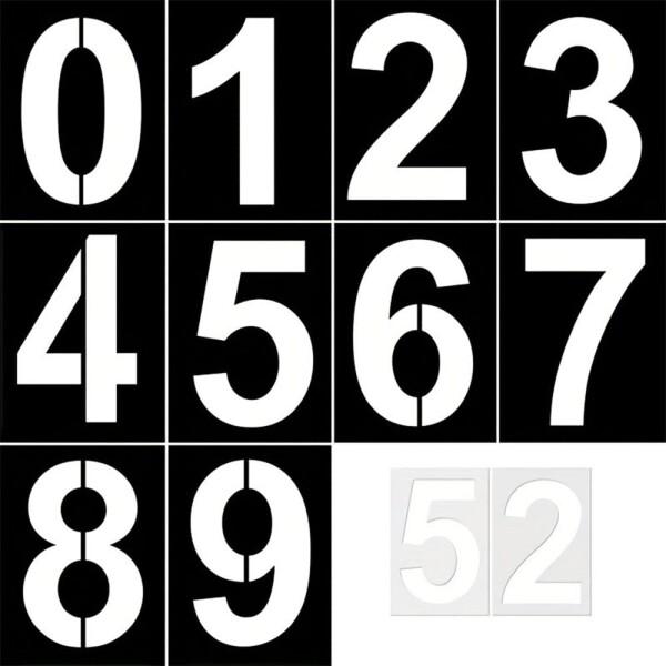 10枚セット 駐車場 番号 0-9 駐車場 ライン マーキングプレート 再利用可能なスプレー式ステンシル 壁 床 布地 ガラス 木などに適しています （5インチ）商品コード：55080847723型番：r287サイズ：5インチ【製品情報です...