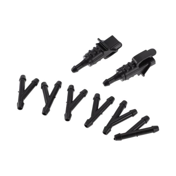 RATCHROLL 2014-2016年用Kiaに対応 CA-DeNza用フロントウィンドウウォッシャーノズルW / 6個のYホースコネクターカー986302L100ブラックプラスチック1セット商品コード：55080848068型番：986...