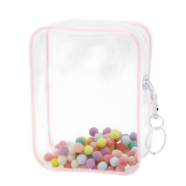ENN LLC クリアバッグ ぬいぐるみ用 持ち運びバッグ (ピンク)商品コード：55080848408型番：ENN-470カラー：ピンクポンポンボール付きで、大切なぬいぐるみを水や塵からしっかりと保護します。透明なPVC素材を使用している...