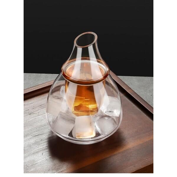 GUGRIDA 徳利酒器（徳利徳利杯付き） 温酒器 冷酒器 ワインデカンタ クリスタルガラスアイスバケット 150cc (ポット×1個)商品コード：55080848523型番：LJH-001カラー：透明【素　材】水晶ガラス 【工 芸】手作り...