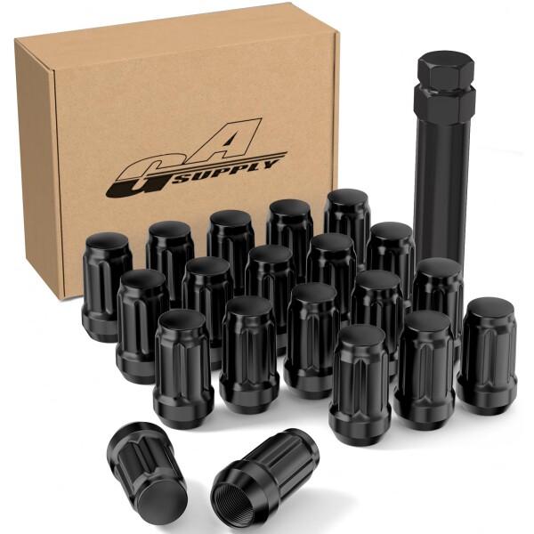 GAsupply ホイールロックナット M12 x P1.5 高さ35mm テーパー座60° 花形ナット 19HEX/21HEXソケット付 スチール製 盗難防止商品コード：55080851057型番：3806サイズ：M12×P1.5カラー：...