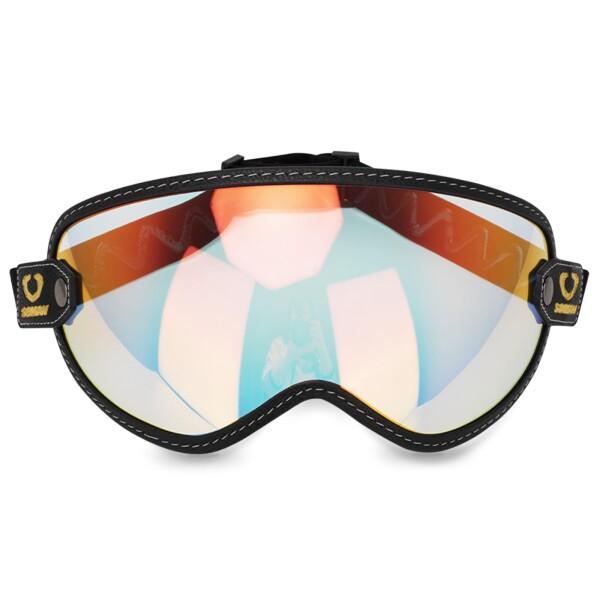 Soman EX ZERO 用シールド, バブルシールド, ヘルメットシールドゴーグルゴムバンド付き適合機種 EX ZERO Damtrax M50 (透明なレボ・レッド)商品コード：55080851357型番：T7サイズ：大きいカラー：透...