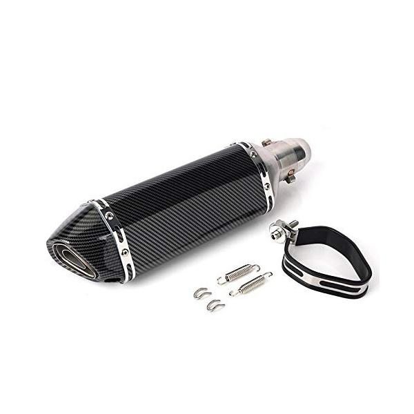 Ranzek for Ninja 250R 250 300 Z250 Z300 2013-2018ステンレス鋼の排気管滑り止めマフラーに適しています (370カーボンファイバー)商品コード：55080851881型番：ZQ-246カラー：3...