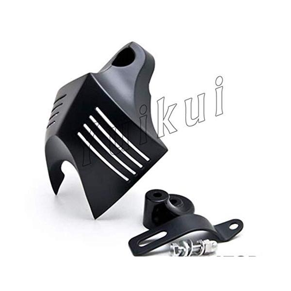 オートバイ Vシールド ビッグツインズ ホーンカバー ハーレーダビッドソンに適用 V-rod's Vロッド 1992-2013 サイドマウント カウベル ホーン カバー (ブラック)商品コード：55080852064型番：JPmt246-0...