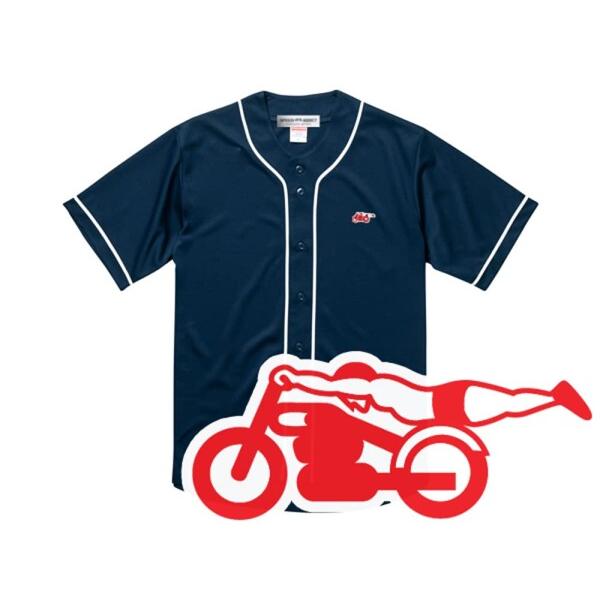 (SPEED ADDICT) 胸スピードアディクト BASEBALL SHIRT（胸 ベースボールシャツ） NAVY XLサイズ商品コード：55080852794型番：w320016サイズ：XLカラー：ネイビースポーツウェアをカジュアルファ...