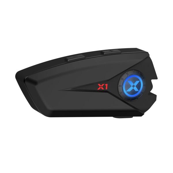 X1 バイク インカム bluetooth V5.3バイク用インカム 60時間連続使用 IP65防水性 1人用ヘルメットスピーカー バイクヘルメット CVC/DSP騒音抑制技術 40mm高性能ステレオスピーカー 技適認証済み 日本語音声案内...